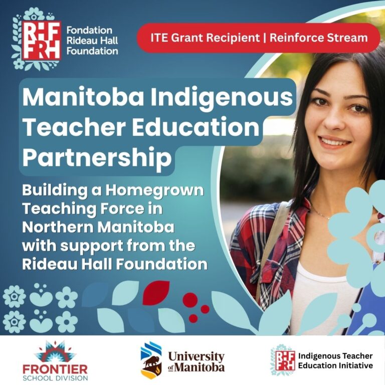 Manitoba Indigenous Teacher Education Partnership (MITEP) - Rideau Hall Foundation